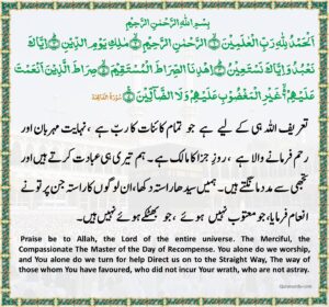 Surah Al-Fatihah | Daily Quran and Hadith - QuranUrdu.com